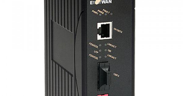 Etherwan EL900-A-B-1-A 10/100BASE-TX to 100BASE-FX Hardened Media ...